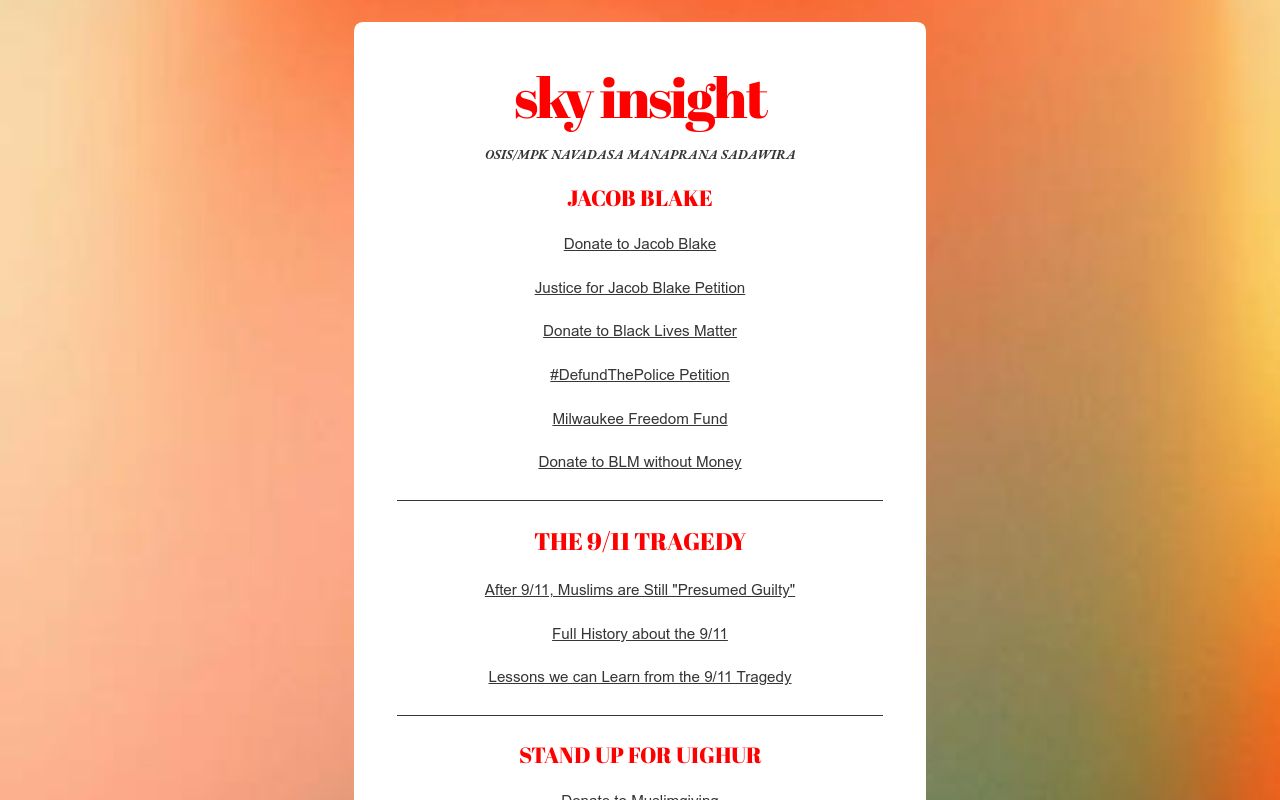 Sky Insight